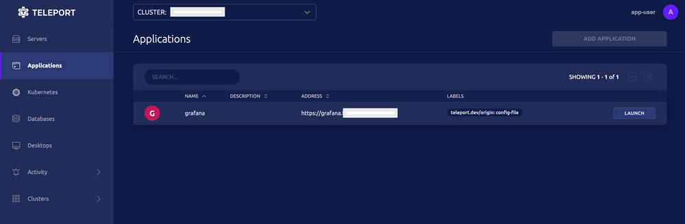 Identity-based Access to Web Applications with Teleport