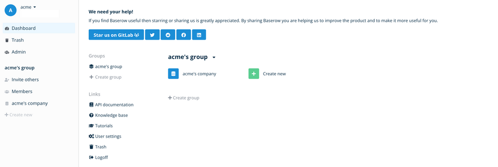 Host Your Own NoCode Airtable Alternative with Baserow