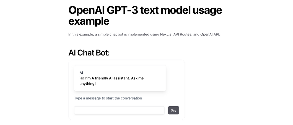 Deploy Your Own AI Chat Bot using OpenAI and Vercel