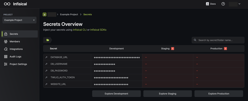 Open-Source Secret Management with Infisical