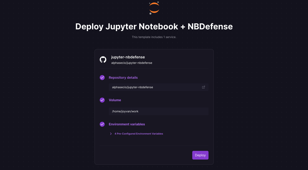 Protect Jupyter Notebooks with NB Defense Extension