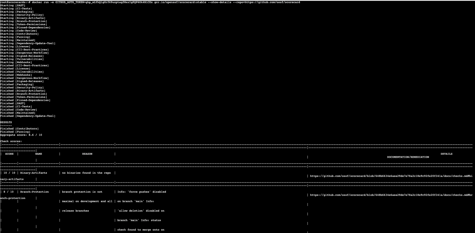Security Scorecards for Open Source Software