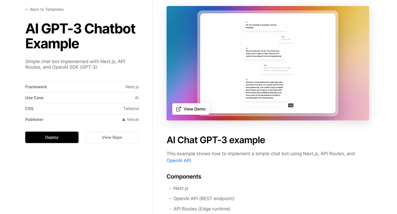 Deploy Your Own AI Chat Bot using OpenAI and Vercel