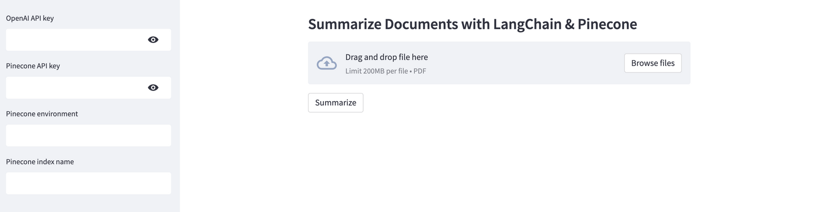 Summarize Documents with LangChain and Pinecone