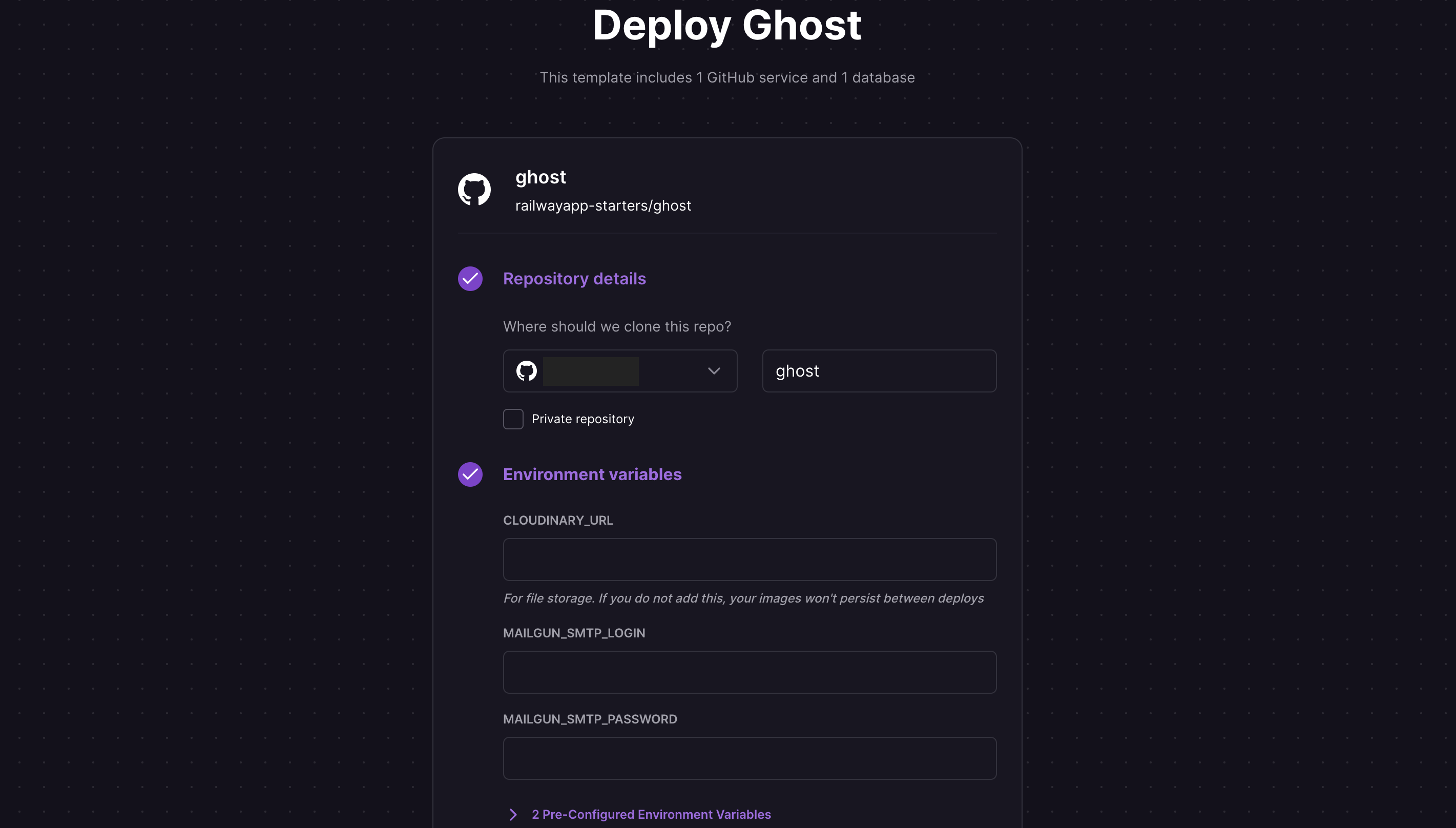 How to Set up Your Own Blog using Ghost on Railway