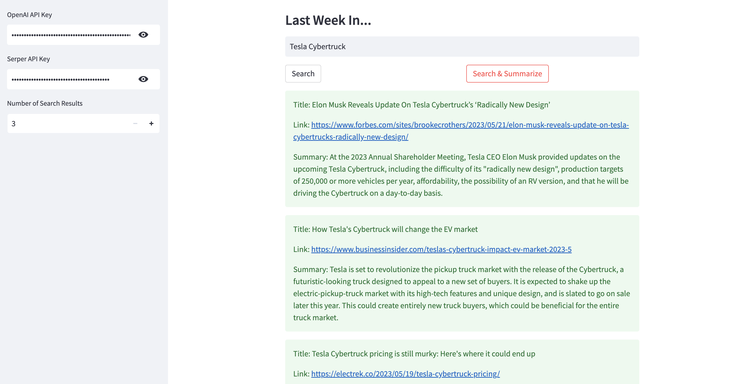 Summarize Google News Results with LangChain and Serper API