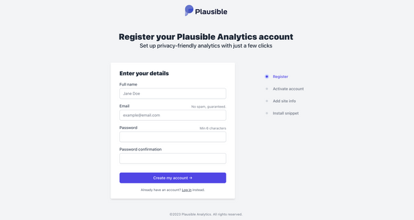 Open-Source Website Analytics with Plausible